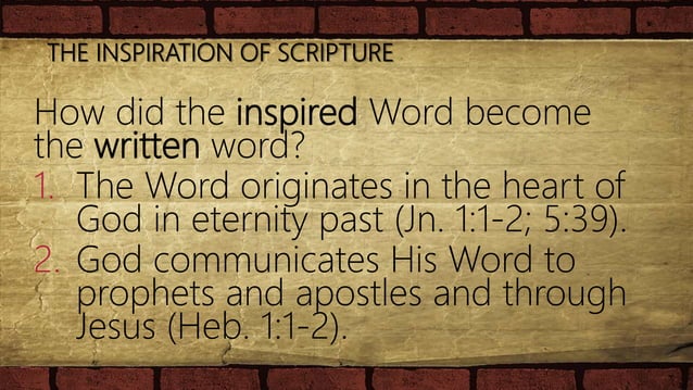 Understanding the bible session 1 | PPTX | Christianity | Religion ...