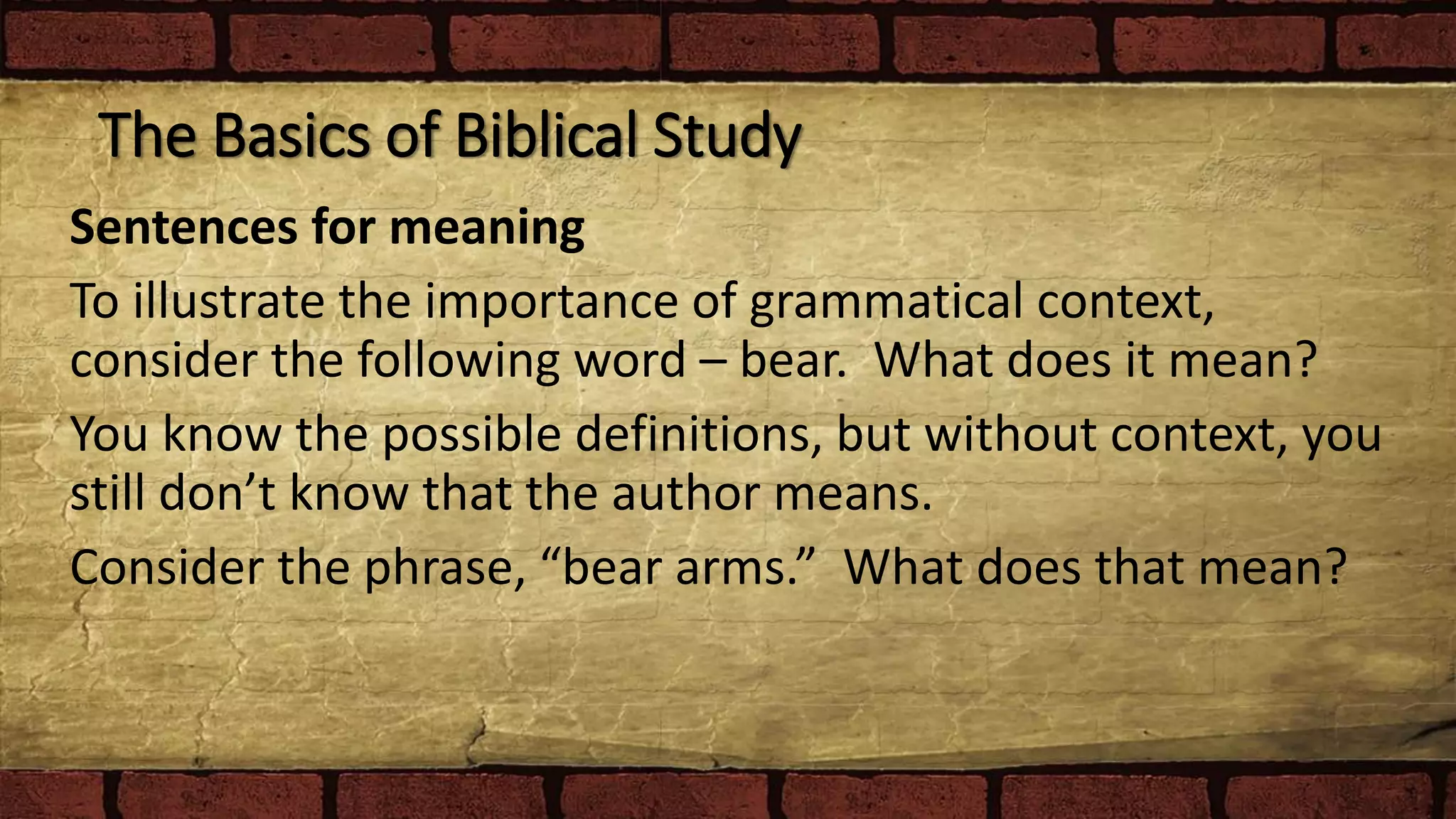 Understanding the bible session 3 | PPTX