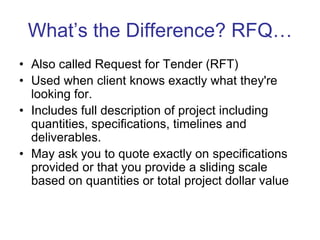 Understanding the Bid and RFP Process to Win Contracts | PPTX