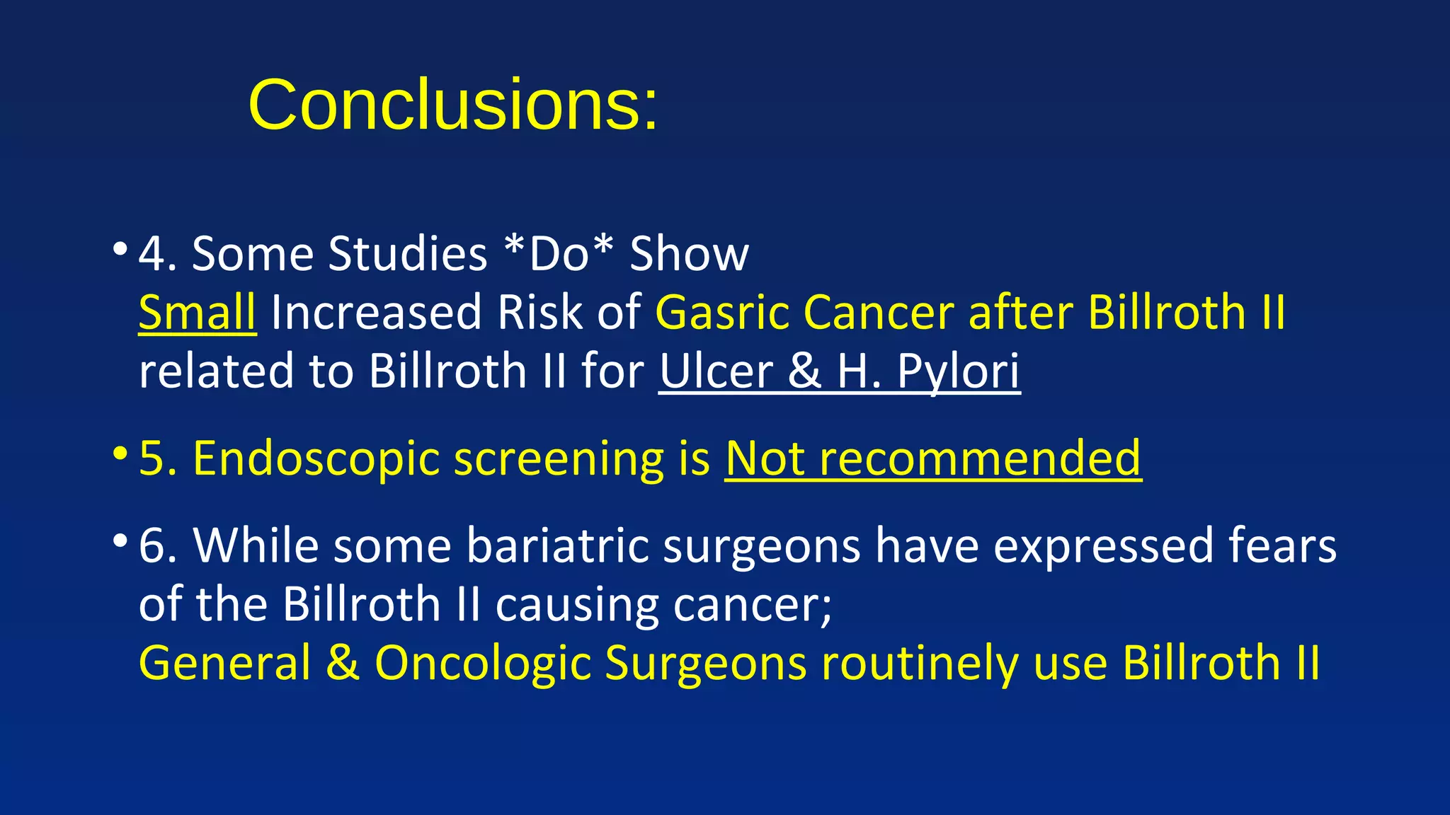 UNDERSTANDING THE BILLROTH II | PPT