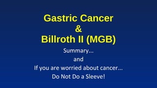 UNDERSTANDING THE BILLROTH II | PPT | Digestive Disorders | Diseases ...