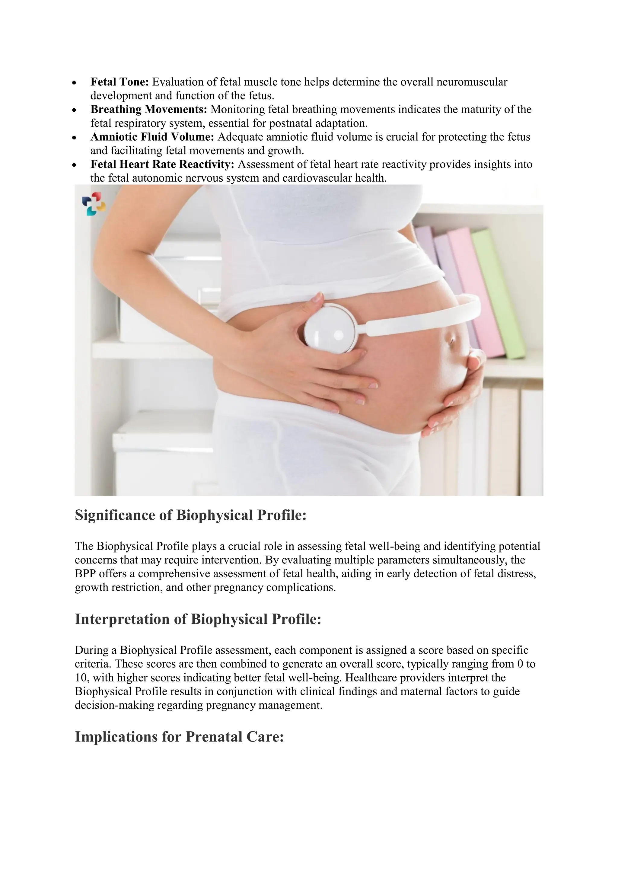 Biophysical Profile (BPP): Components, Significance, Interpretation ...