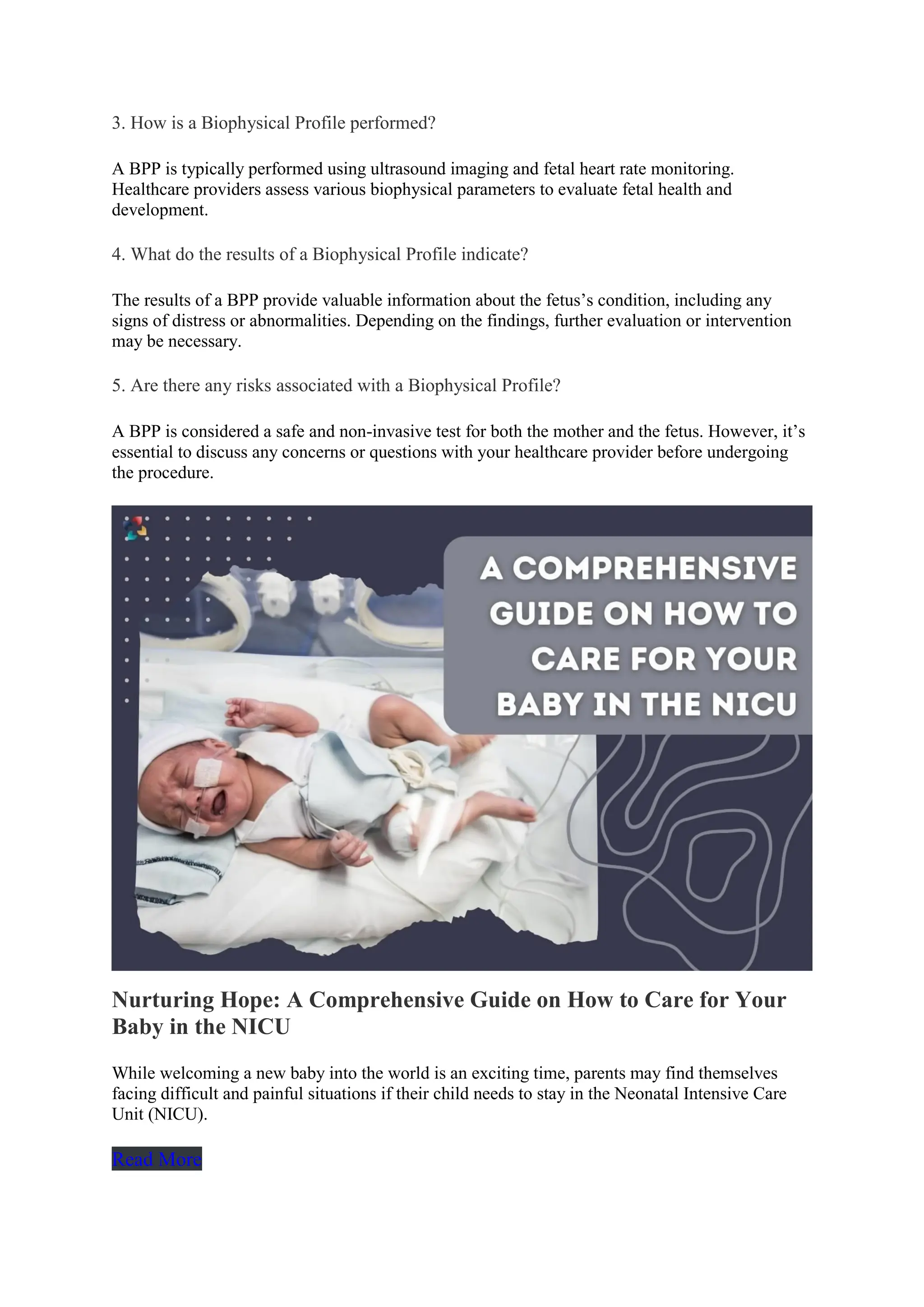 Biophysical Profile (BPP): Components, Significance, Interpretation ...