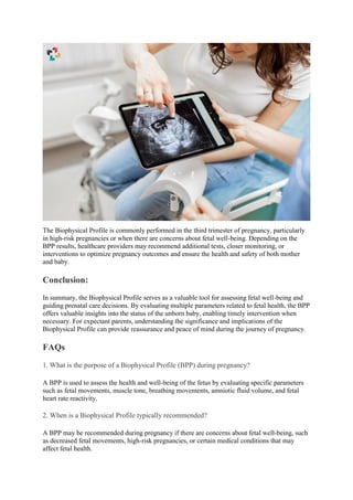 Biophysical Profile (BPP): Components, Significance, Interpretation ...