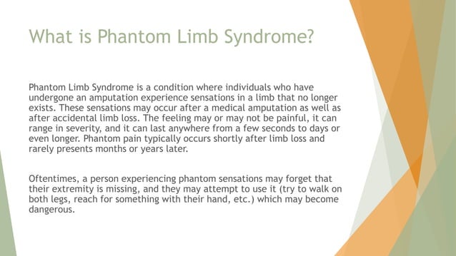 Understanding the Brain - Phantom Limb Syndrome.pptx