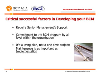 Understanding The Business Continuity Management Expectations And Good Practices | PDF