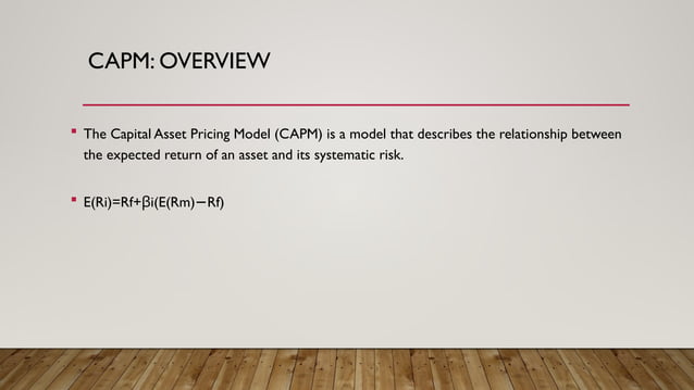 Understanding the CAPM & Markowitz by Rishitha Amity .pptx