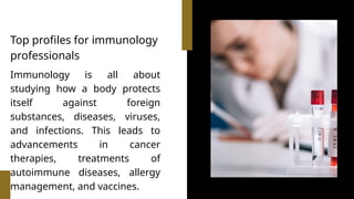 Understanding the Career Scope of Immunology | PPT