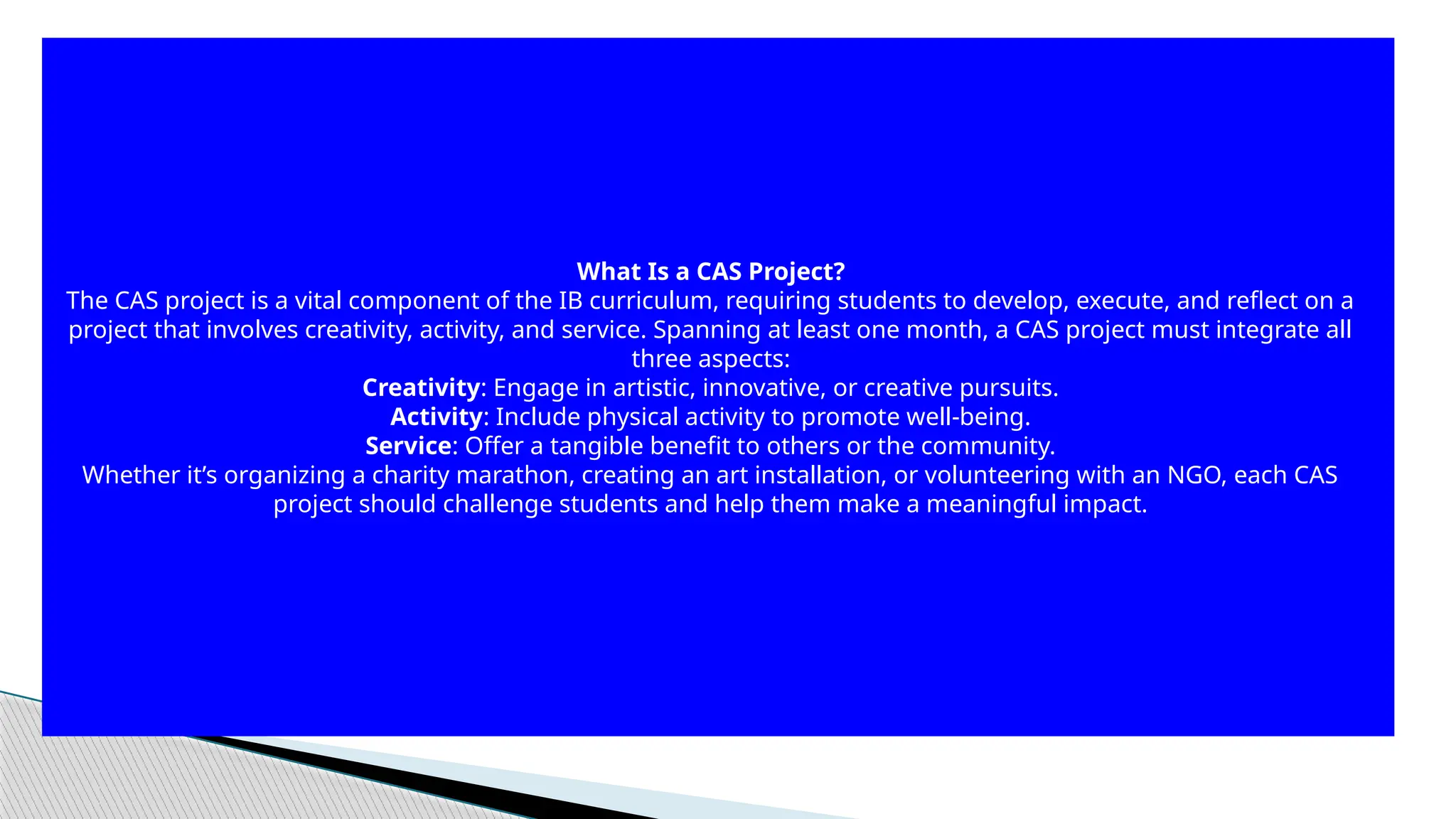 Understanding the CAS Project Concept - A Guide for First-Timers in ...
