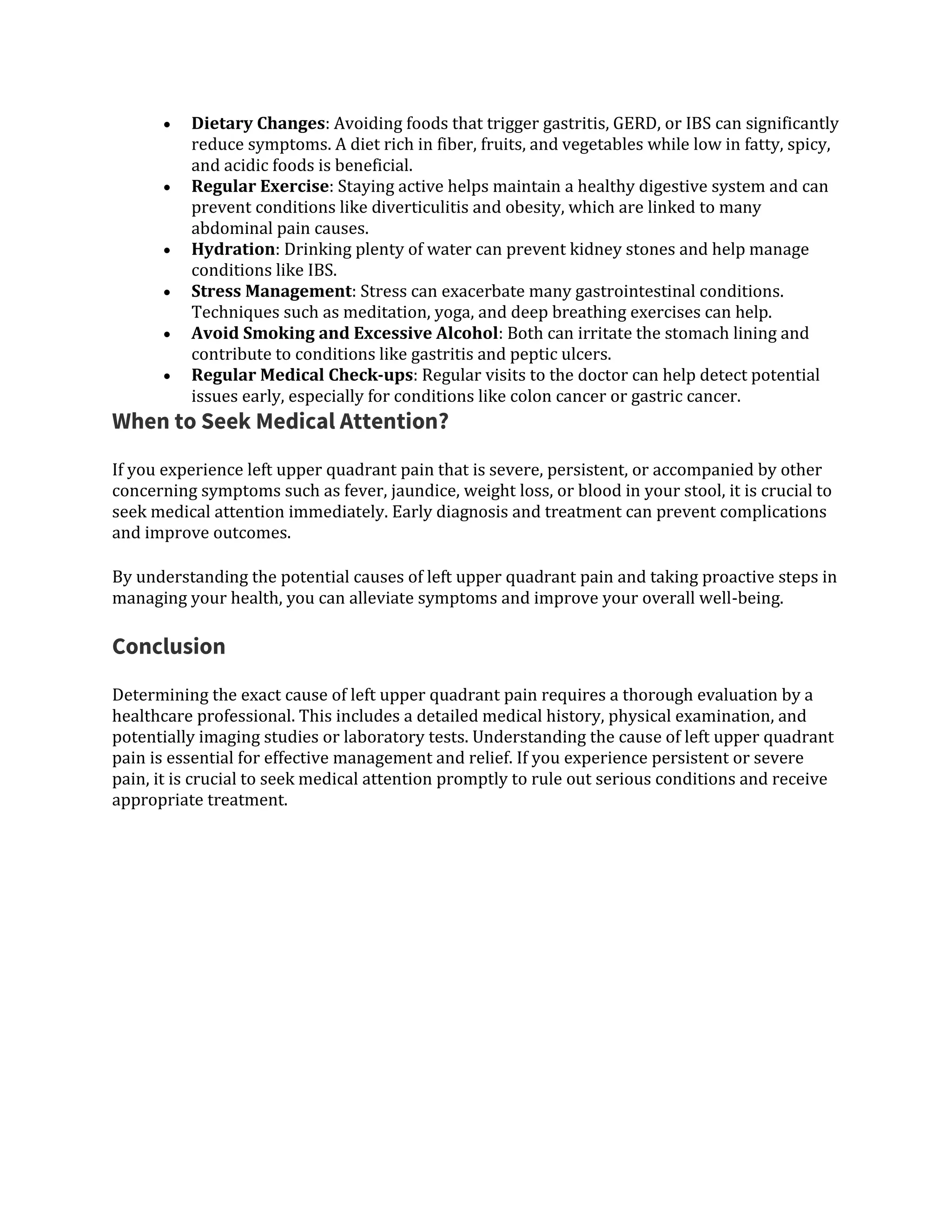 Cause of Left Upper Quadrant Pain: 20 Potential Reasons | The ...