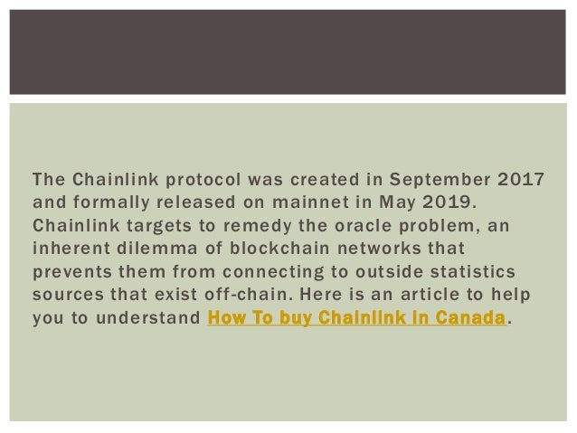 Understanding The Chainlink Technology — How to Buy Chainlink In Canada ...