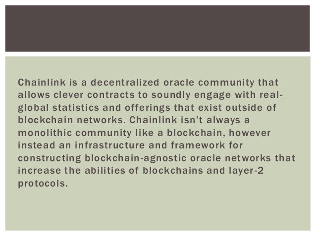 Understanding The Chainlink Technology — How to Buy Chainlink In Canada! | PPT