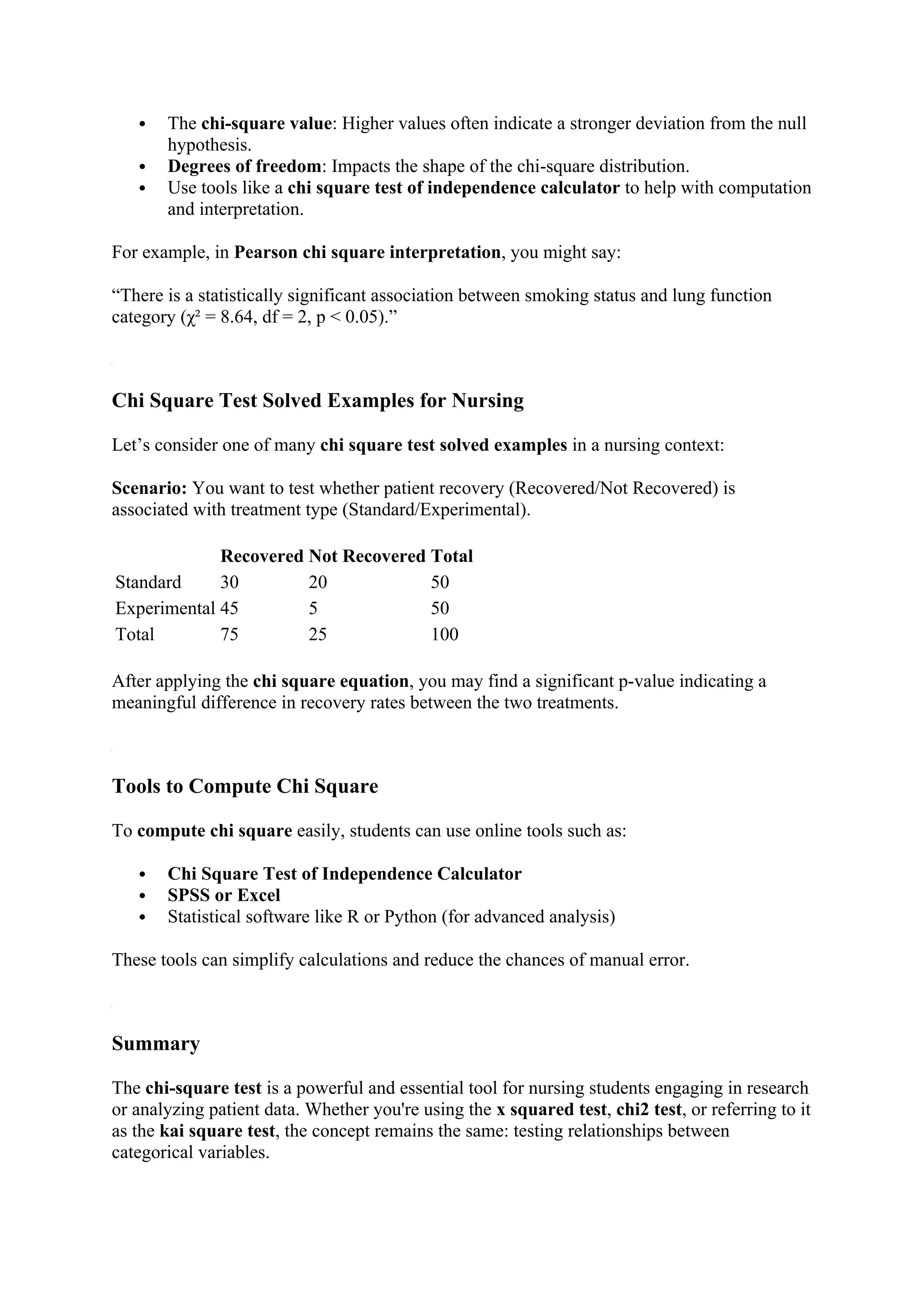 Understanding the Chi-Square Test: A Guide for University Nursing ...