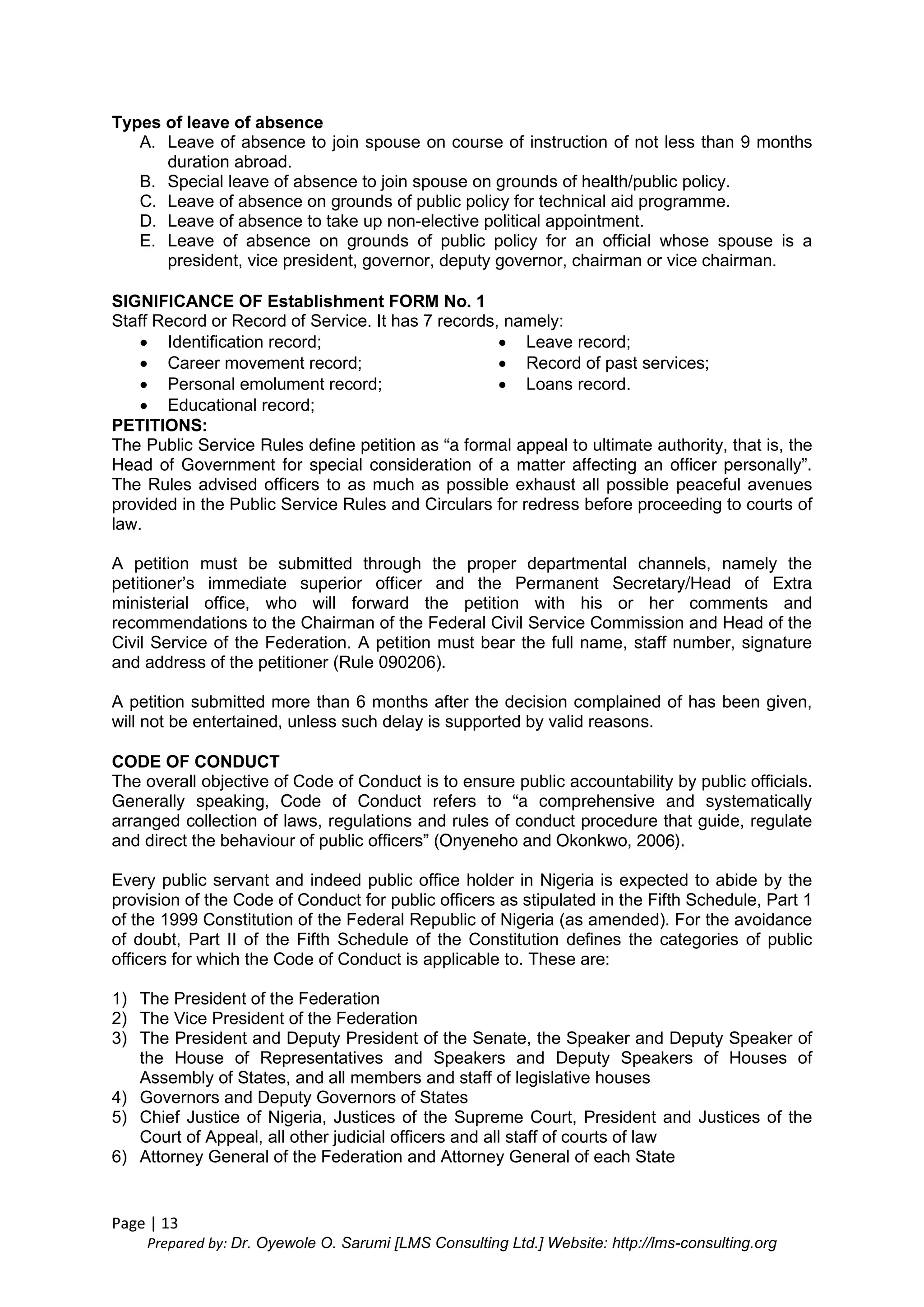 Understanding the civil service rules & its components | PDF