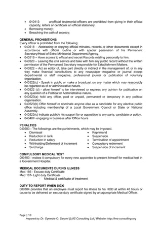 Understanding the civil service rules & its components | PDF