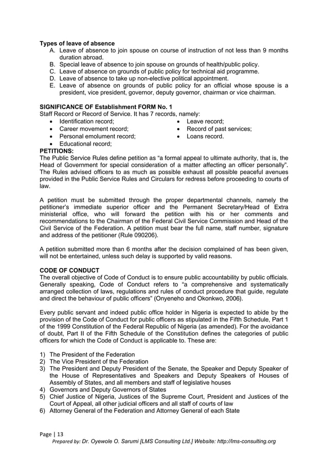 Understanding the civil service rules & its components | PDF