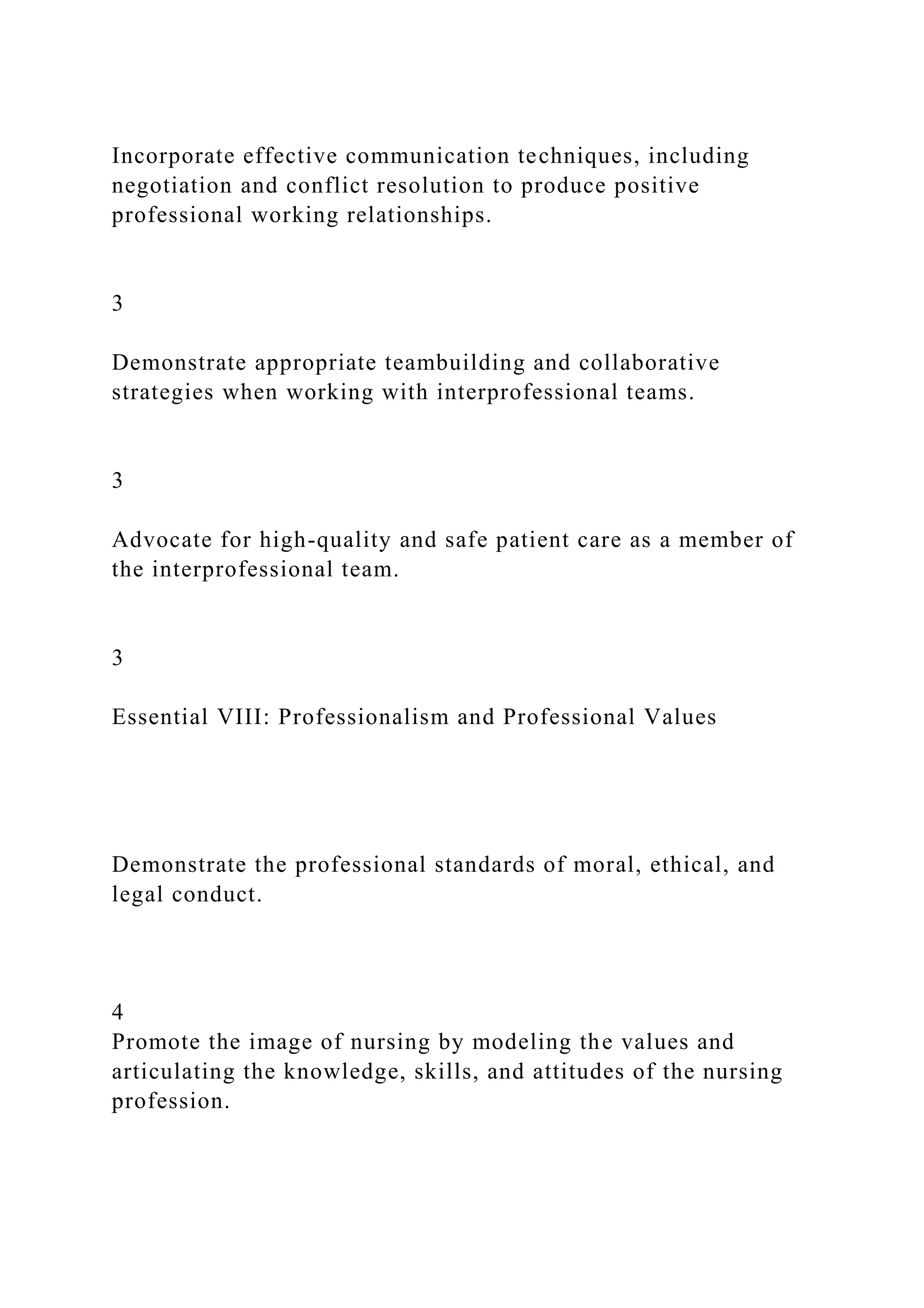 Understanding the competencies related to the AACN Essentials of B.docx