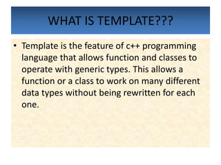 Understanding the components of standard template library | PPTX