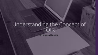 Understanding the Concept of Foir | PDF