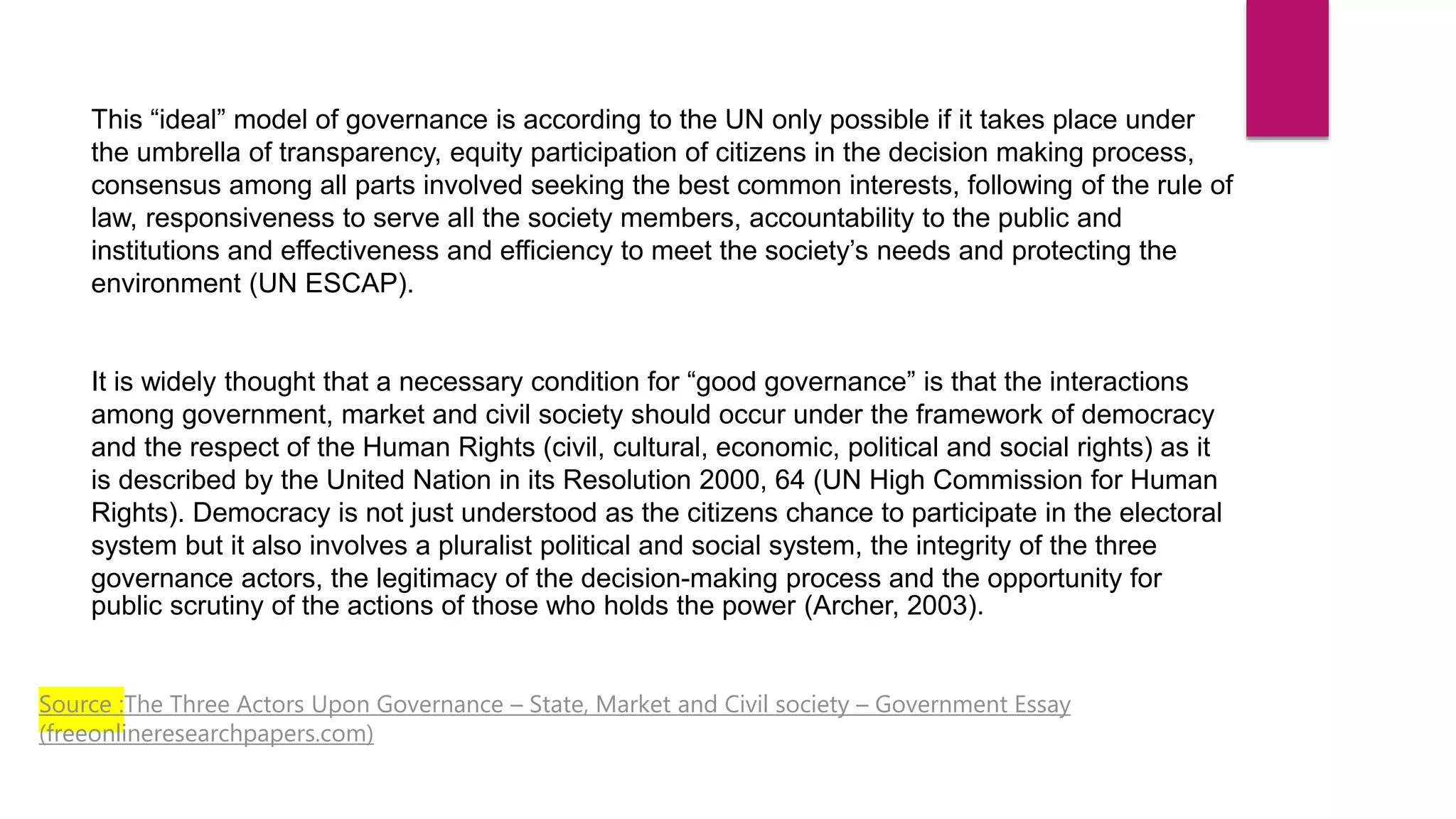 Understanding the Concept of Good Governance | PPTX