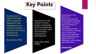 Understanding the Concept of Good Governance | PPTX