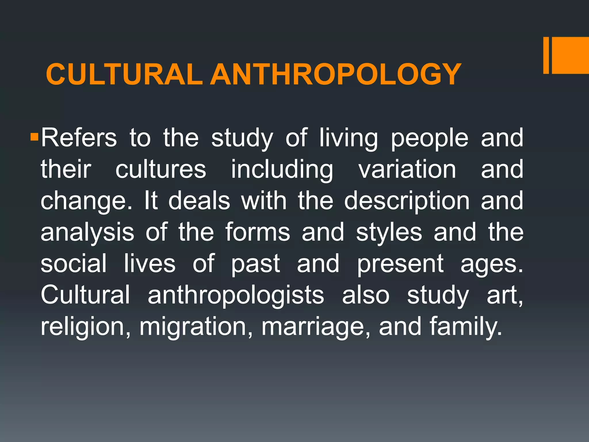 Understanding the concepts of anthropology, sociology, | PPTX
