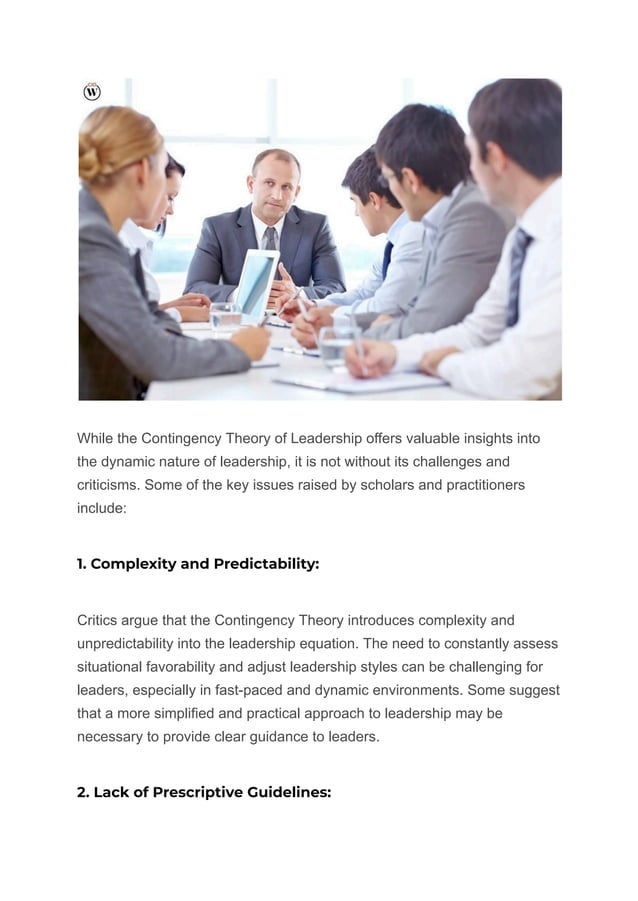 Understanding the Contingency Theory of Leadership Adapting to ...