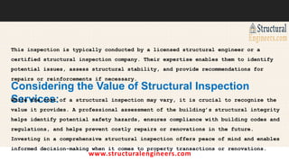 Understanding the Cost of Structural Inspection Factors and ...