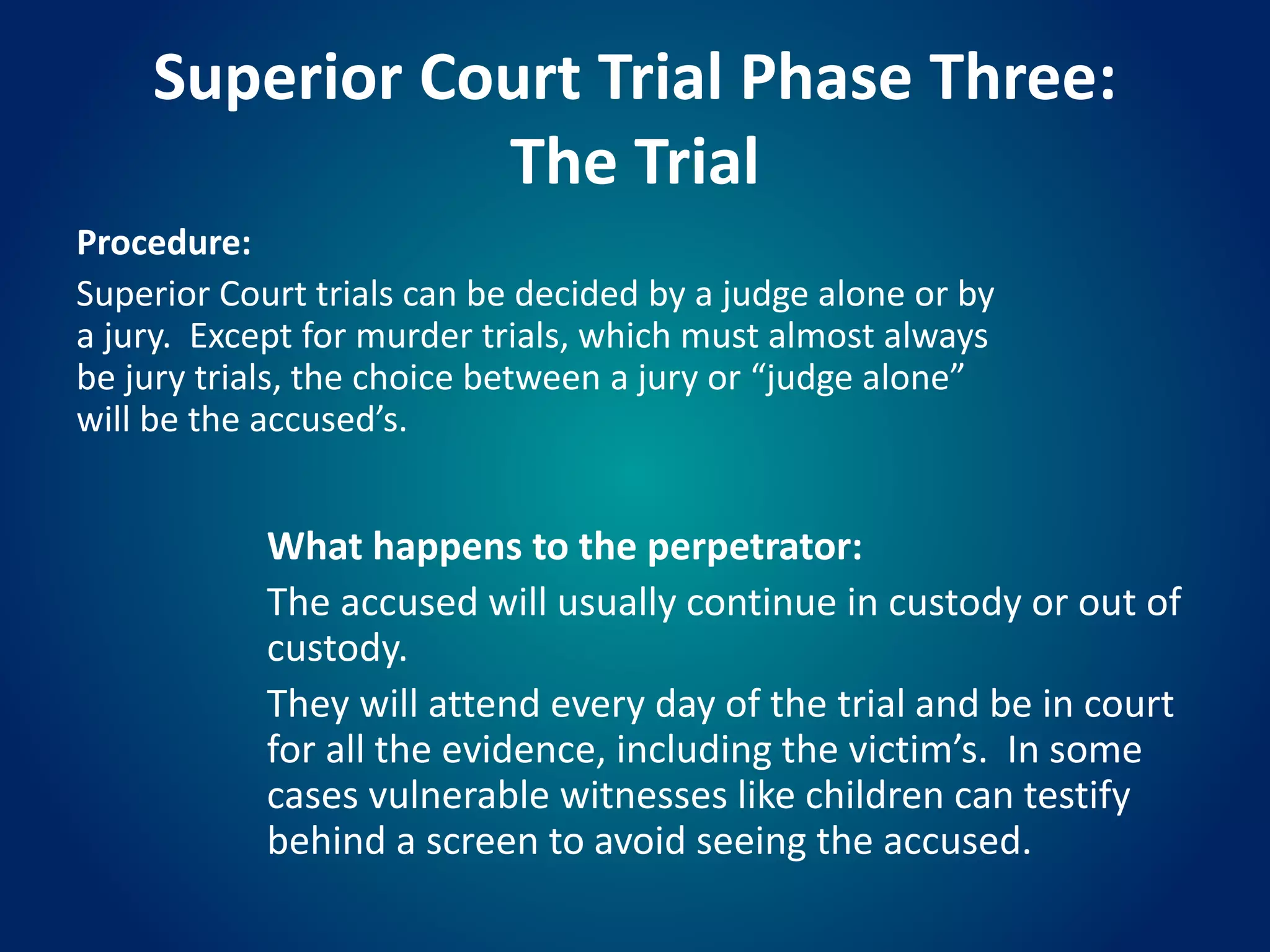 Understanding the criminal court process as a victim - Victim Justice ...