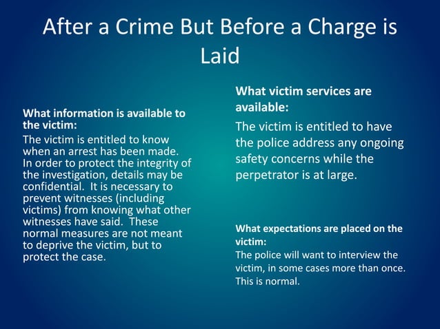 Understanding the criminal court process as a victim - Victim Justice ...