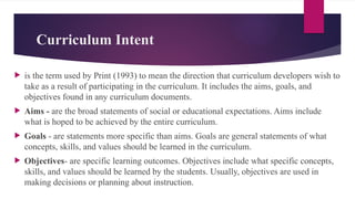 Understanding The Curriculum Final PowerPoint | PPTX