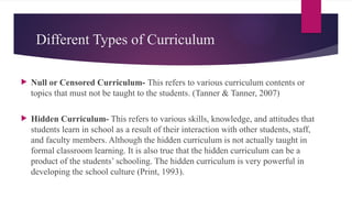Understanding The Curriculum Final PowerPoint | PPTX
