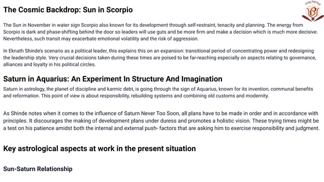 Understanding the Decision Making Process of Eknath Shinde from an ...