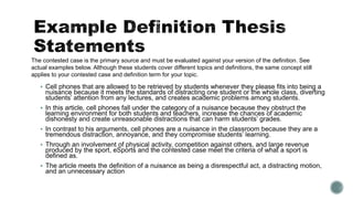 Understanding the Definition Argument-Examples and Sample Thesis ...