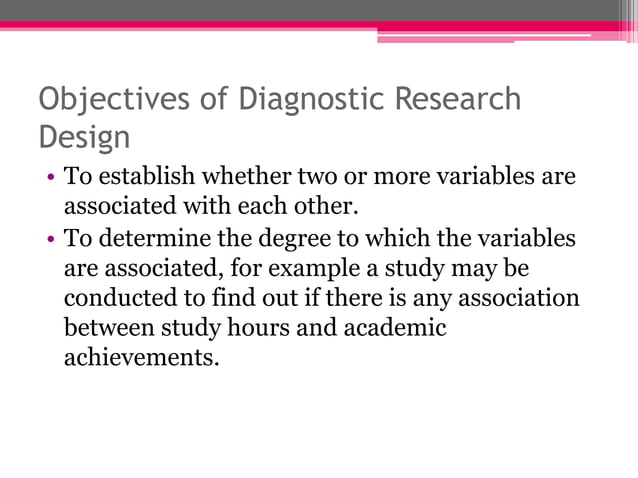 Understanding the Descriptive/ Diagnostic Research Design | PPTX