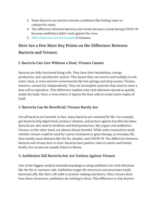 Understanding the Difference Between Bacteria and Viruses for Everyday ...