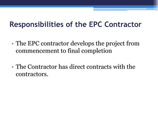 Understanding the Difference Between EPC and EPCM Contracts | PPTX
