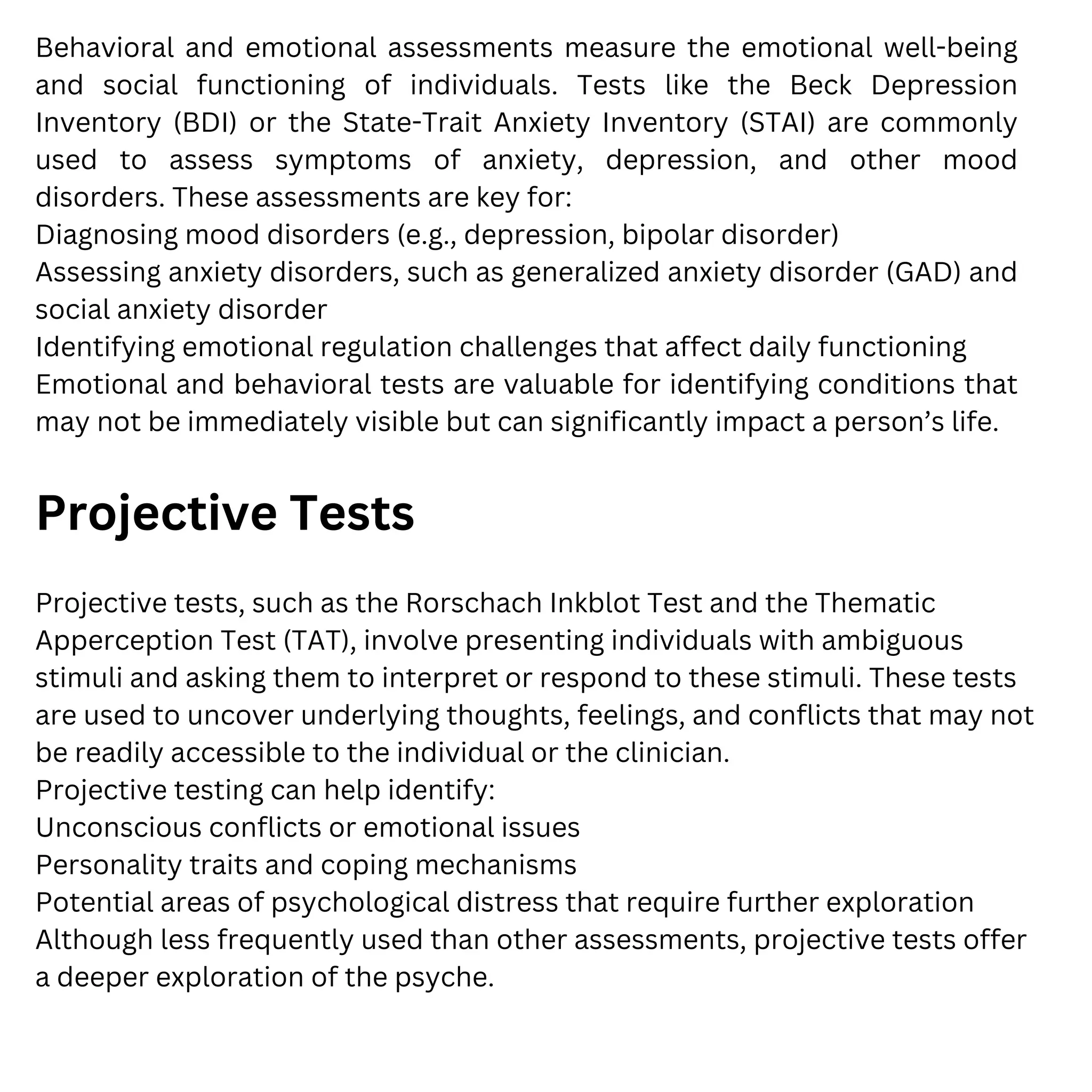 Understanding the Different Psychological Tests Used in Mental Health ...