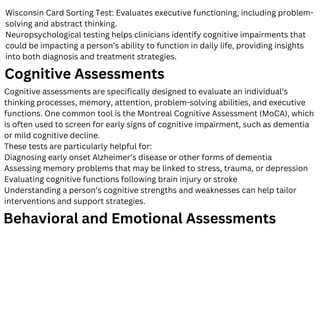 Understanding the Different Psychological Tests Used in Mental Health ...