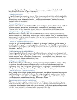 Understanding the Different Types of Medical Billing Services Available ...