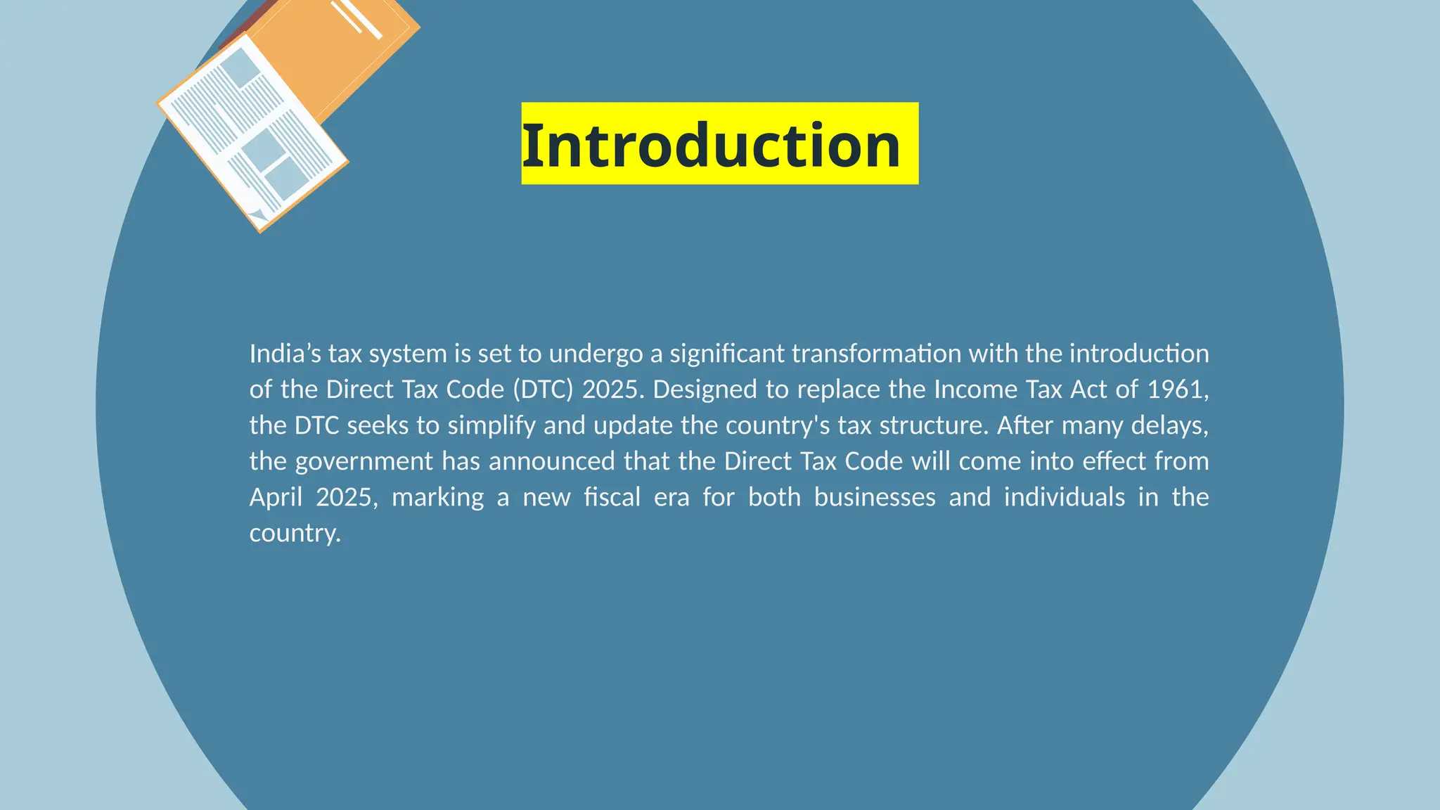 Understanding the Direct Tax Code ppt 2025 | PPTX