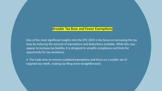 Understanding the Direct Tax Code ppt 2025 | PPTX