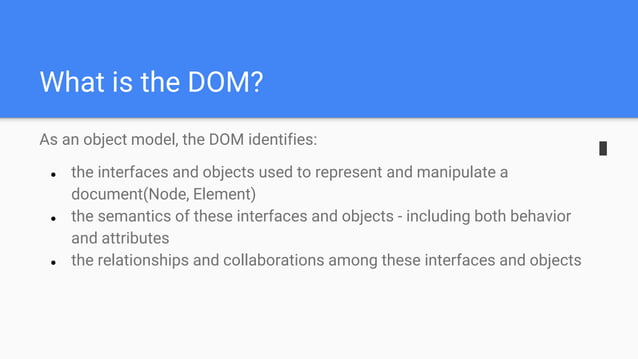 Understanding the dom by Benedict Ayiko | PPT