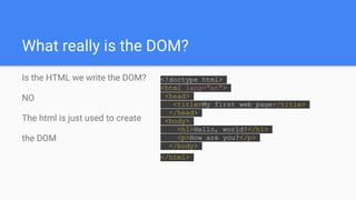 Understanding the dom by Benedict Ayiko | PPT