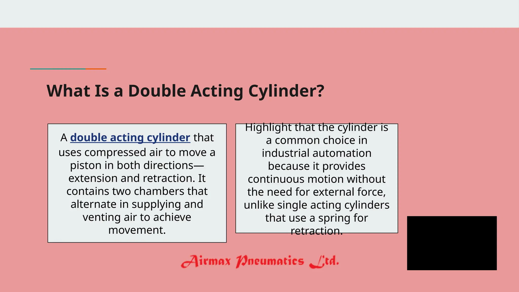 Understanding the Double Acting Cylinder in Pneumatic Systems | PPTX