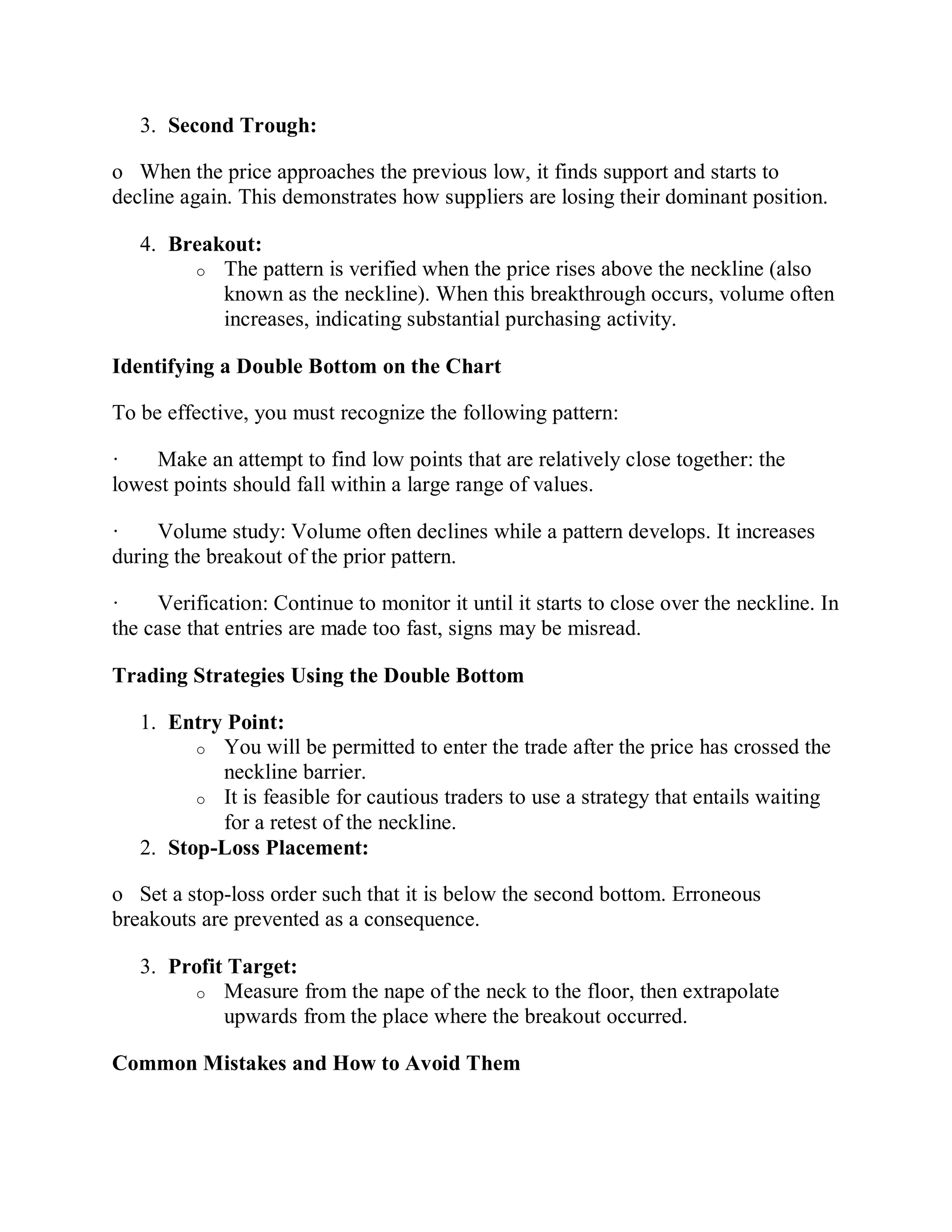 Understanding the Double BottProfithills | PDF