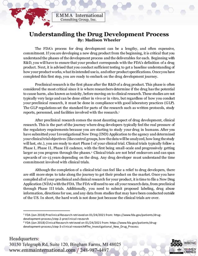Understanding the Drug Development Process | DOCX | Pharmaceutical ...