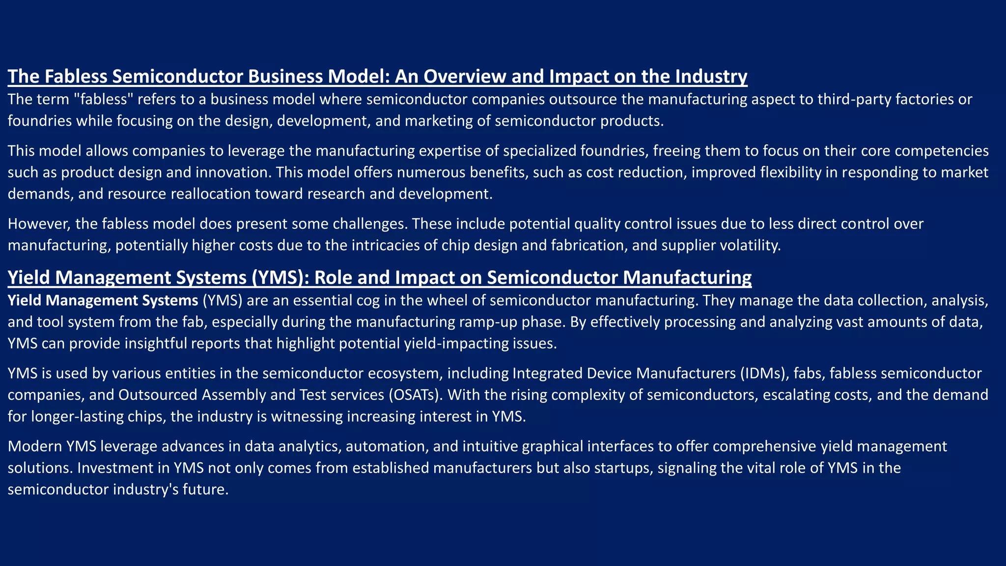 Understanding the Dynamics of Semiconductor Manufacturing Yield ...