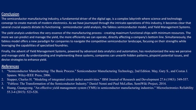 Understanding the Dynamics of Semiconductor Manufacturing Yield ...