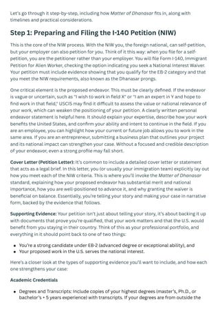 Understanding the EB-2 NIW Visa Process - Part 2 | PDF